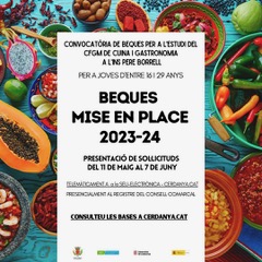 Obert el termini per sol·licitar les beques (Mise en Place) - Pànxing